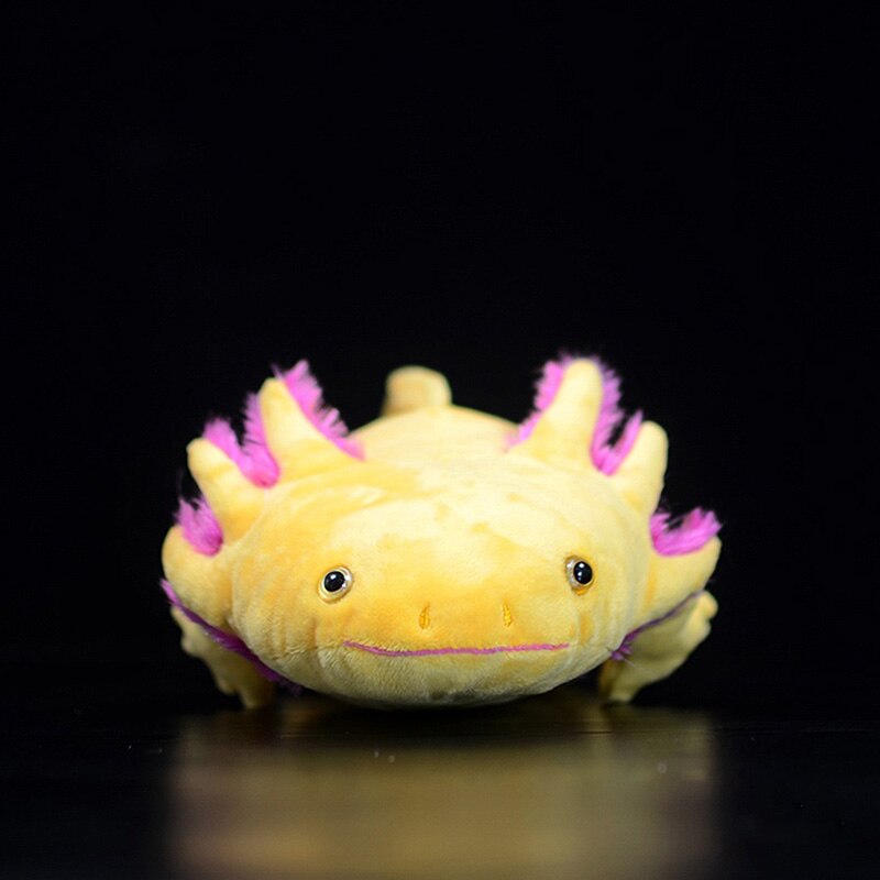 Lifelike Yellow Axolotl Plush Toy - The Wacky Company