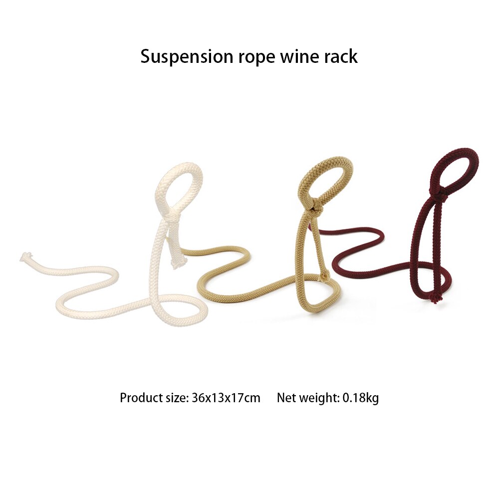 Suspended Rope Wine Rack - The Wacky Company
