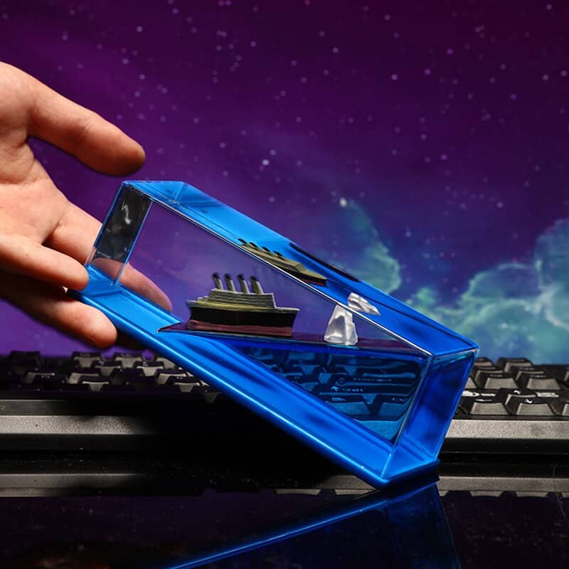 Titanic Liquid Wave Paperweight - The Wacky Company