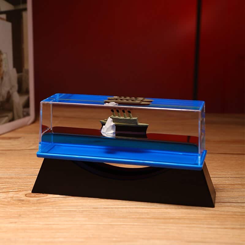 Titanic Liquid Wave Paperweight - The Wacky Company